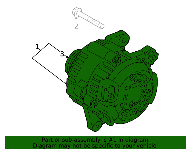Genuine Alternator for 2021-2024 Hyundai | Part# 37300-2J355 | Hyundai ...