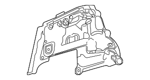 253-620-81-00 - Sound Absorber 2017-2020 Mercedes-Benz | Mercedes-Benz ...