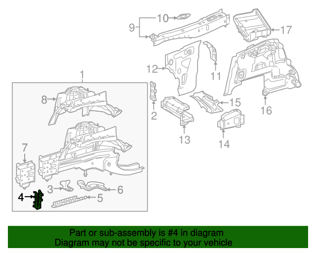 205-626-03-31 - Apron/Rail Assembly Upper Bracket 2017-2021 Mercedes ...