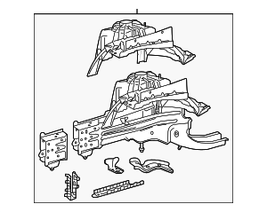 2016-2021 Mercedes-Benz Apron/Rail Assembly 213-620-87-00 | MB Online Parts