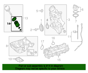 2014-2018 Mercedes-Benz Oil Filter 270-180-01-09 | MB OEM Parts