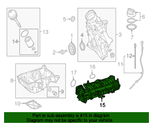 274-090-00-37 - Engine Intake Manifold 2015-2023 Mercedes-Benz ...