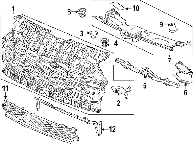 2023-2024 Honda HR-V Grille Assembly 71200-3W0-A11ZA | Genuine Honda Parts