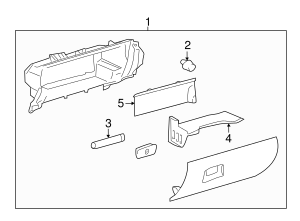 55320-04011-C1 - Glove Box Assembly - 2016-2017 Toyota Tacoma | OEM ...
