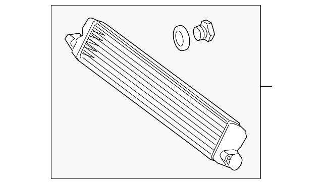 099-500-10-00 - Oil Cooler Mercedes-Benz USA Parts