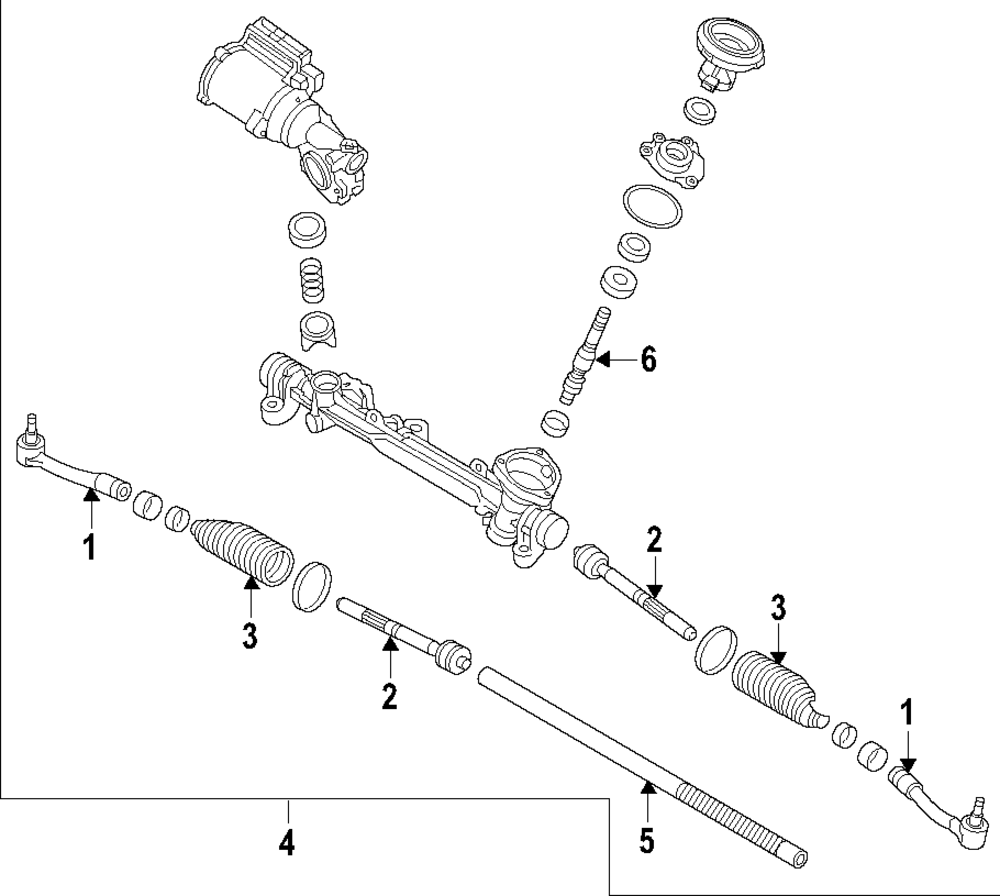 56500-C5500 - Steering Gear 2018-2020 Kia Sorento | Kia.Parts Store