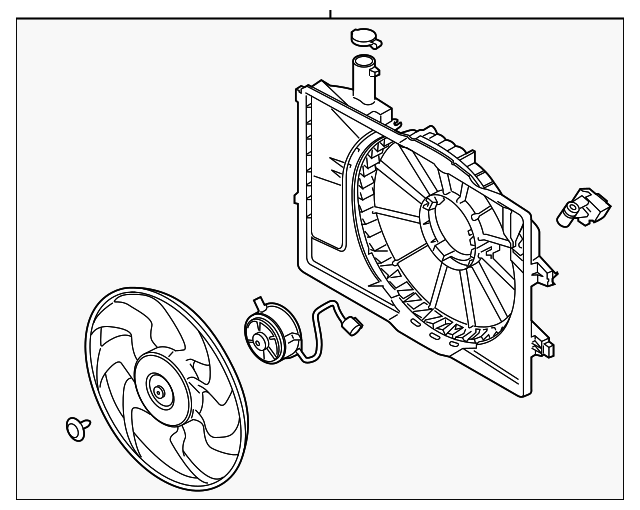 25380-M6000 - Fan Assembly 2019-2024 Kia Forte | Kia.Parts Store