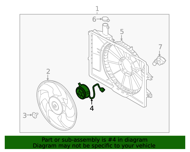 25386-F2000 - Fan Motor 2019 Kia Forte | Kia.Parts Store