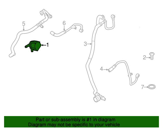 64119197085 - 2007-2018 BMW X5 Engine Auxiliary Water Pump (64-11-9-197 ...