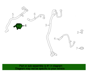 64119197085 - 2007-2018 BMW X5 Engine Auxiliary Water Pump (64-11-9-197 ...