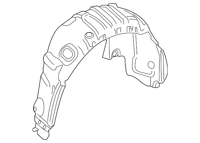 172-690-04-30 - Wheelhouse Liner 2012-2016 Mercedes-Benz | Mercedes ...