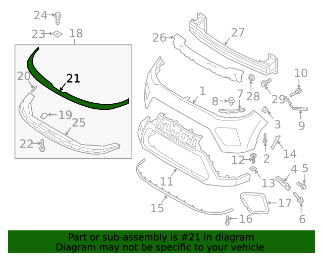 2020-2024 Kia Soul Filler Strip 86599-K0000 | GetOEMParts.com