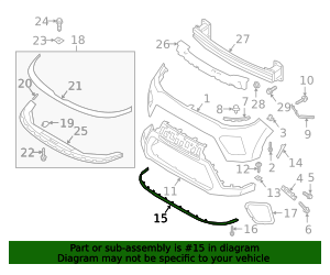 2020-2022 Kia Soul Valance 86591-K0000 | Kia OEM Parts Online