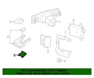 2015-2017 Toyota Camry Access Cover 86466-06020 | Toyota Parts Center