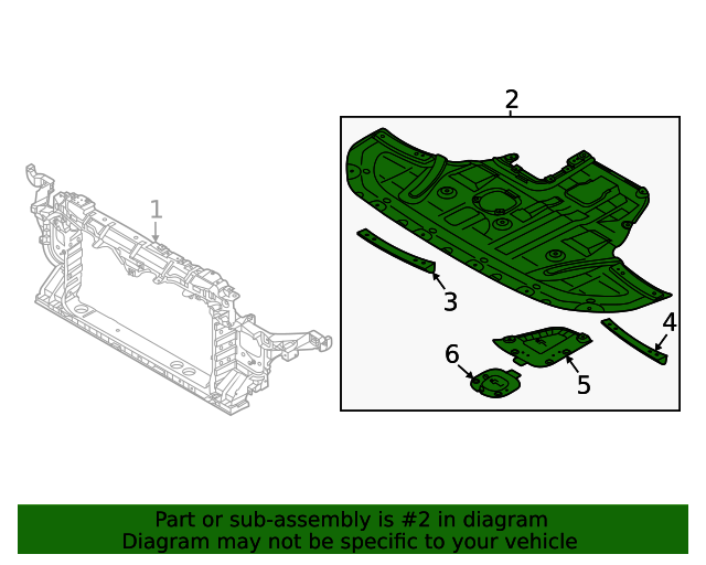 29110-L3000 - Under Cover 2020-2024 Kia | Kia.Parts Store