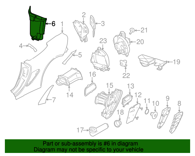 987-504-574-01 - Quarter Panel Splash Shield 2005-2012 Porsche ...