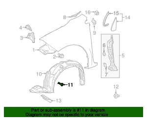 47749-08010 - Liner Extension Retainer - 2007-2021 Toyota | Sparks Parts