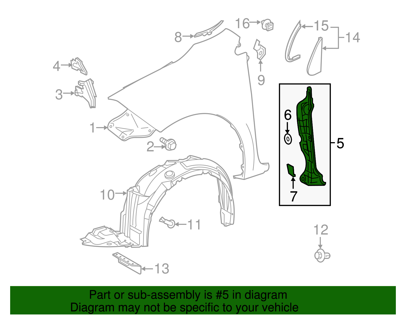 53827-02190 - Rear Seal 2014-2019 Toyota Corolla | Longo Toyota Parts
