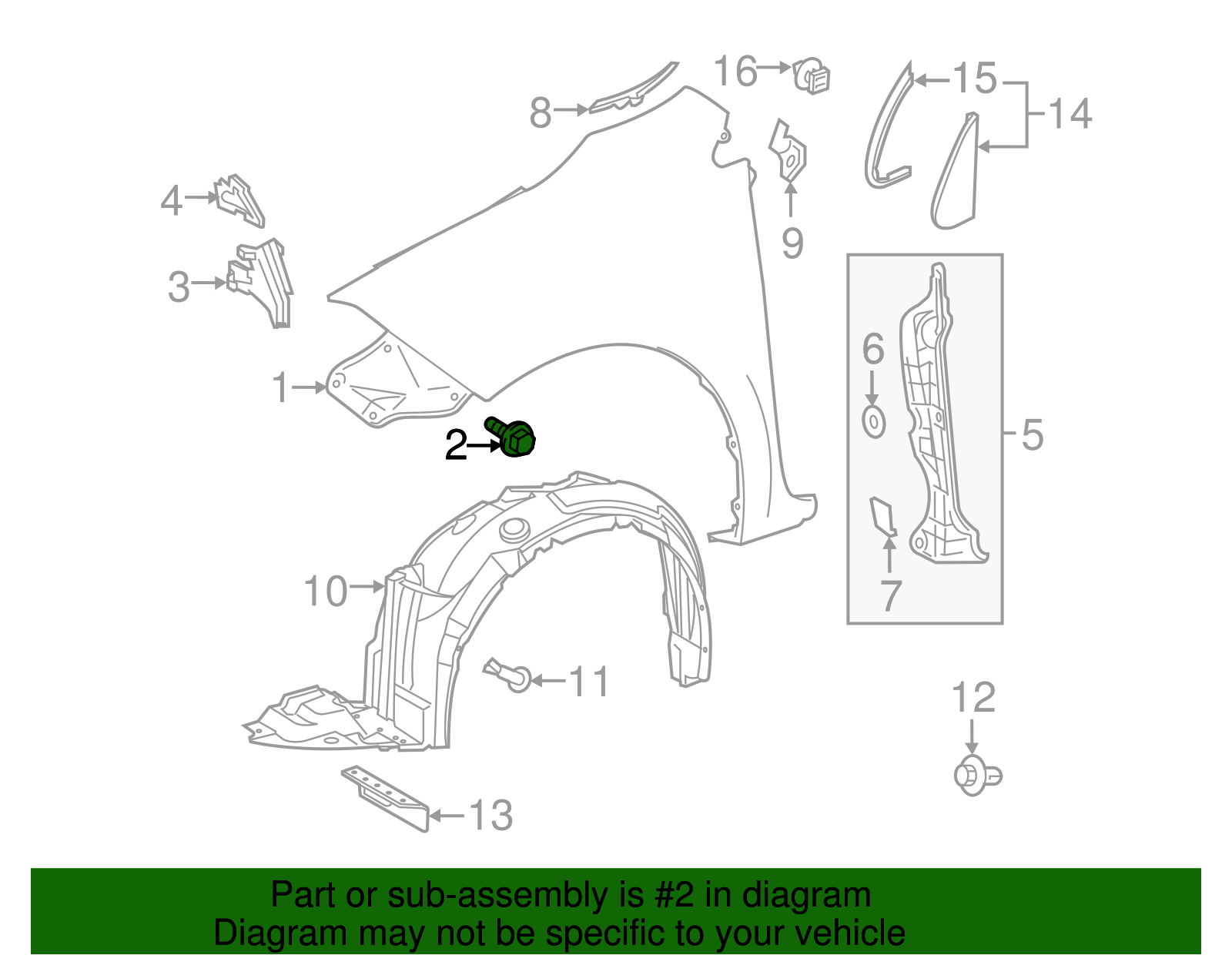 Genuine Toyota Fender Bolt part# 90080-11260 for 1999-2024 Toyota ...