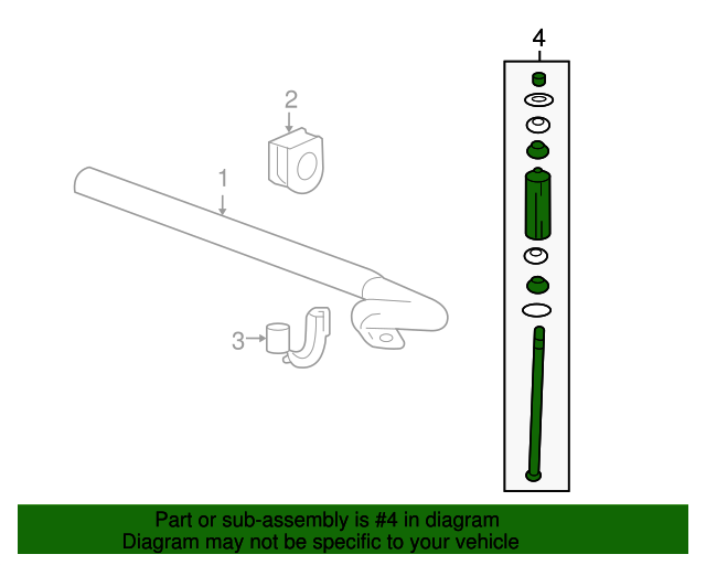 2007-2019 GM Front Suspension Stabilizer Bar Link 25918049 GM ...