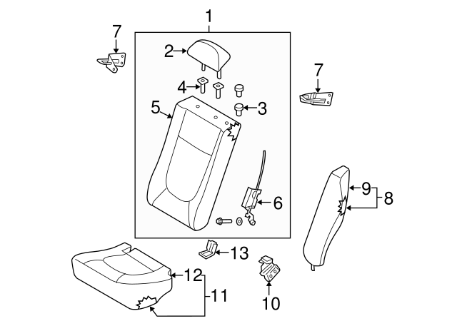 89752-2F500 - Side Bracket 2005-2009 Kia | Kia.Parts Store