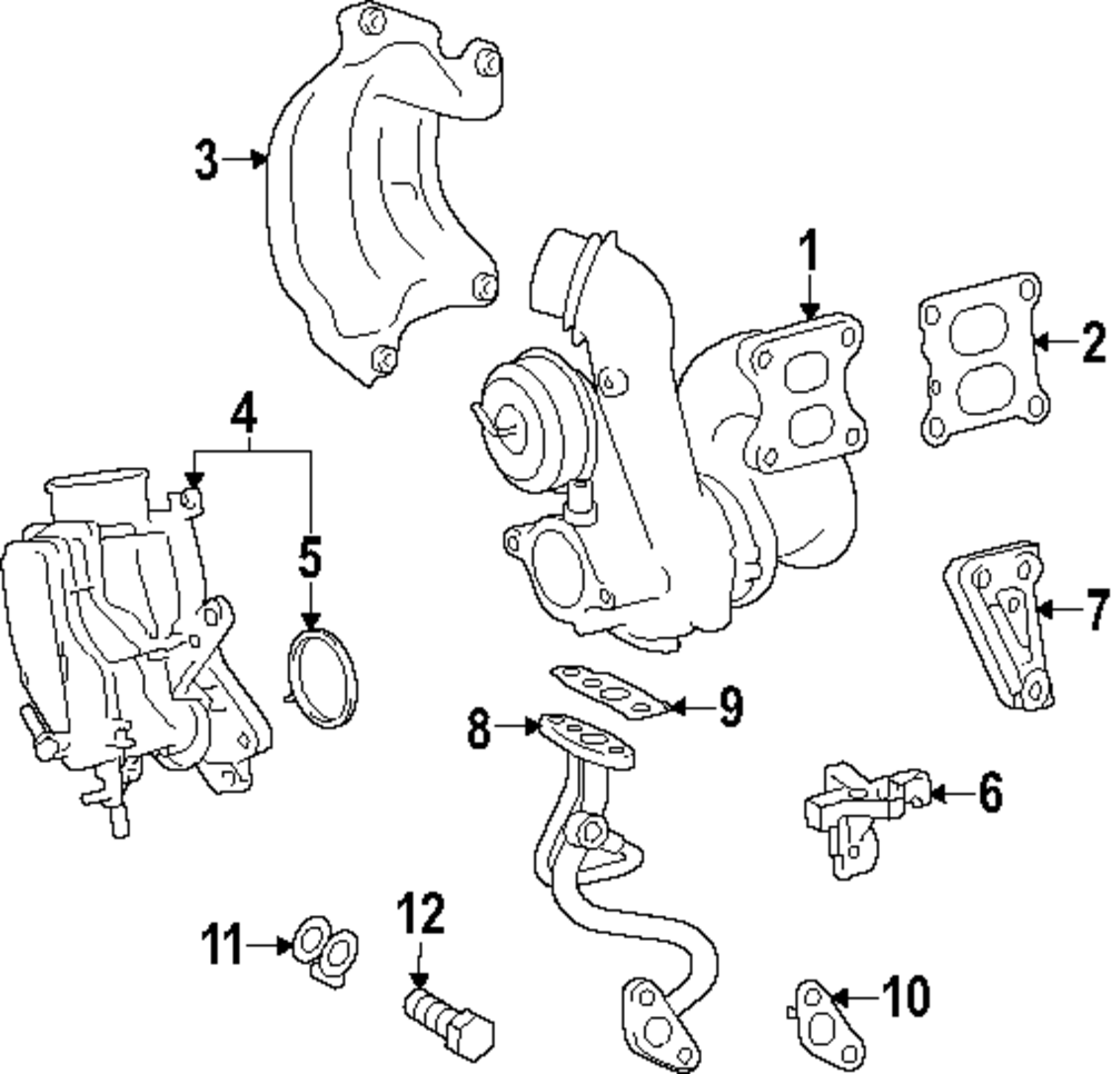 2024-2025 Toyota Exhaust Manifold 17201-F0010 | Toyota Parts Center