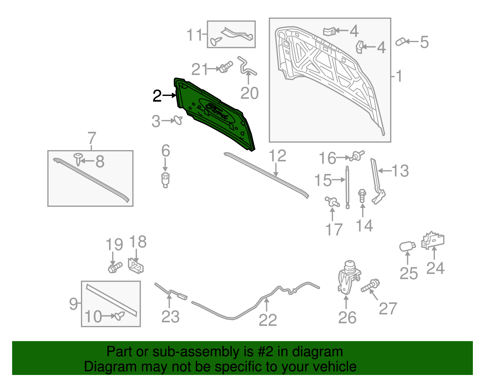 BC3Z-16738-A - Insulator 2011-2016 Ford | Ford Parts Direct