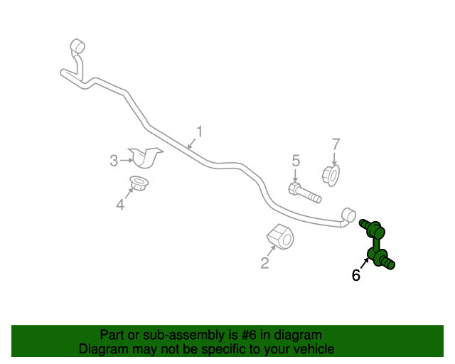 2002-2016 Subaru Stabilizer Link 20470SA001 | Subaru Parts Guys