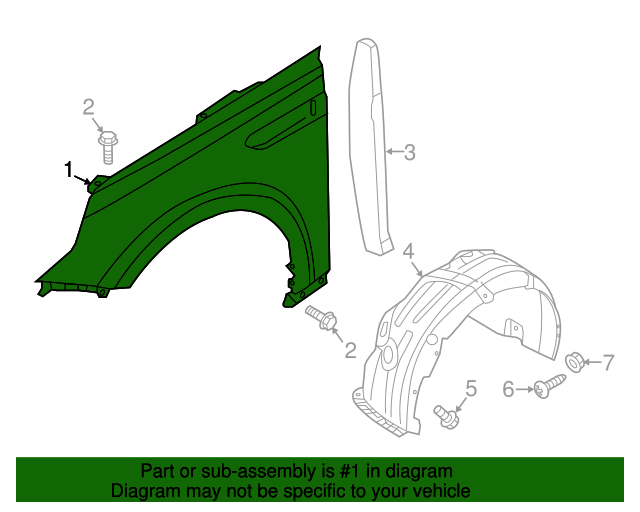 66321-D4000A - Fender 2016-2020 Kia Optima | Kia.Parts Store