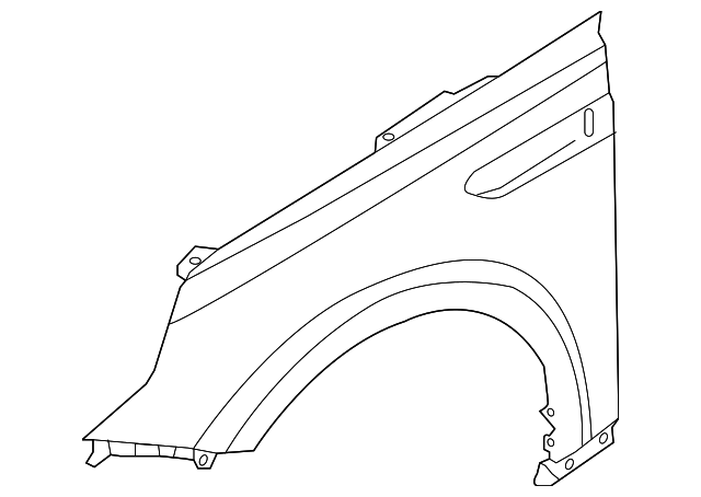 2016-2020 Kia Optima Fender 66321-D4000A | TascaParts.com