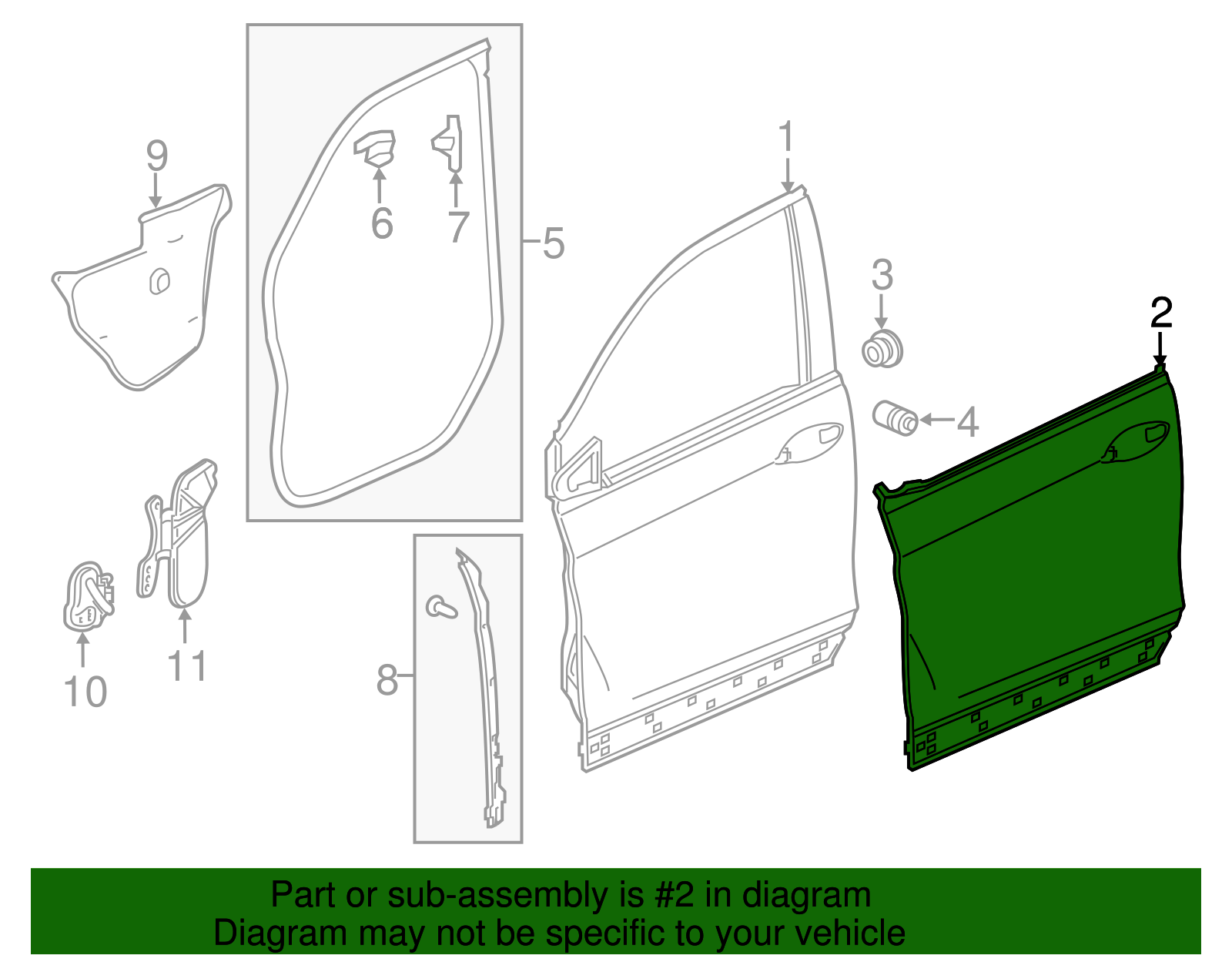 67111-TG7-325ZZ - Outer Panel 2016-2025 Honda | Honda Parts Online