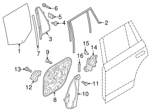 31301724 - Bracket Seal Strip 2016-2024 Volvo | My Swedish Parts