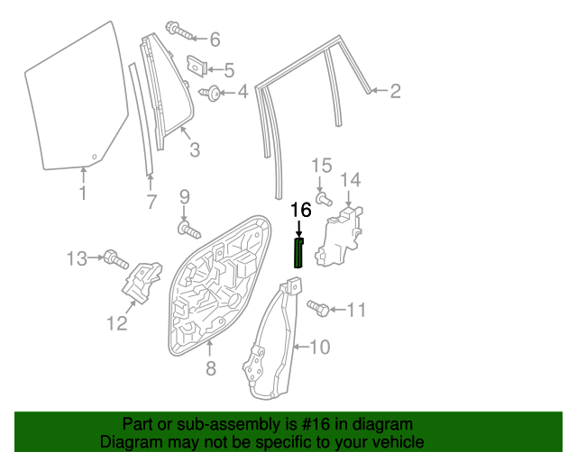 31301724 - Bracket Seal Strip 2016-2024 Volvo | My Swedish Parts