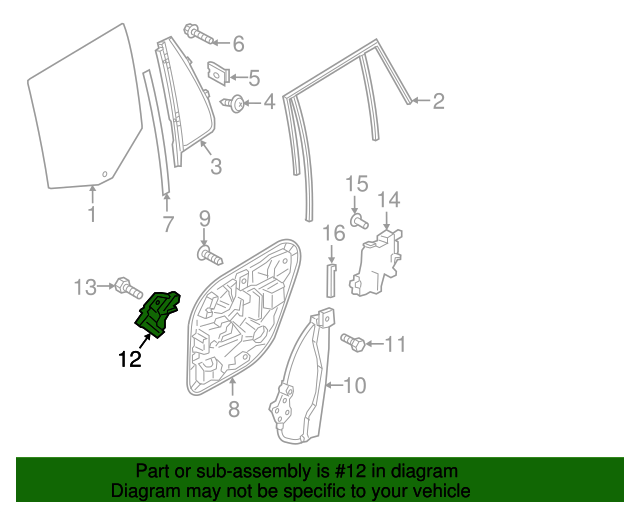2016-2023 Volvo Window Motor - Driver's Side (LH) 31349758 | TascaParts.com