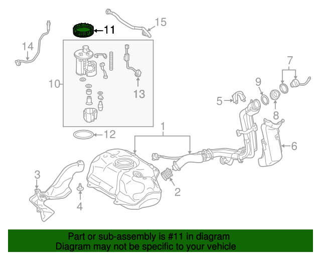 77169-52040 - Fuel Pump Assembly Retainer - 2008-2019 Toyota | OEM ...