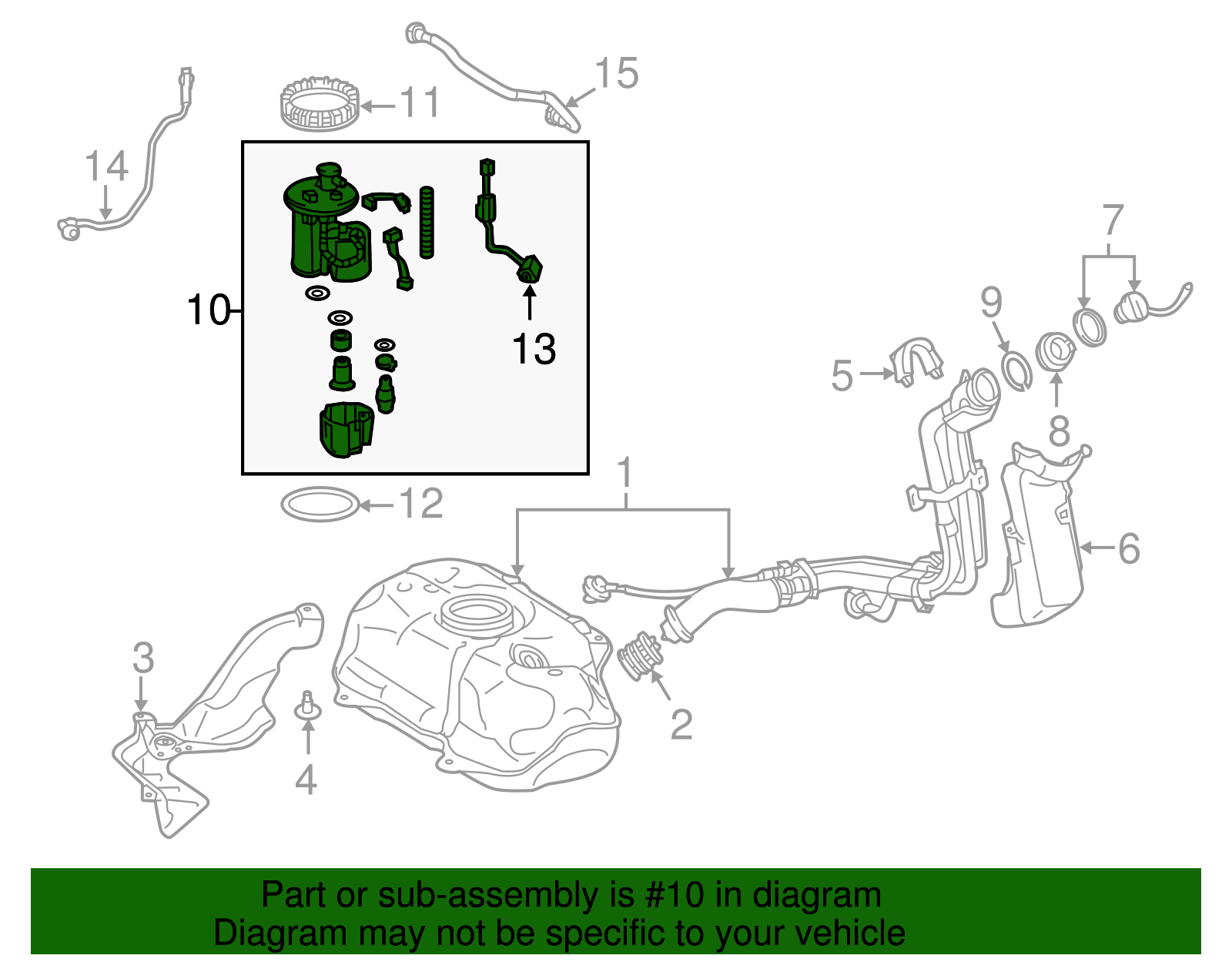 77020-52451 - Fuel Pump Assembly 2012-2019 Toyota Prius C | Longo ...