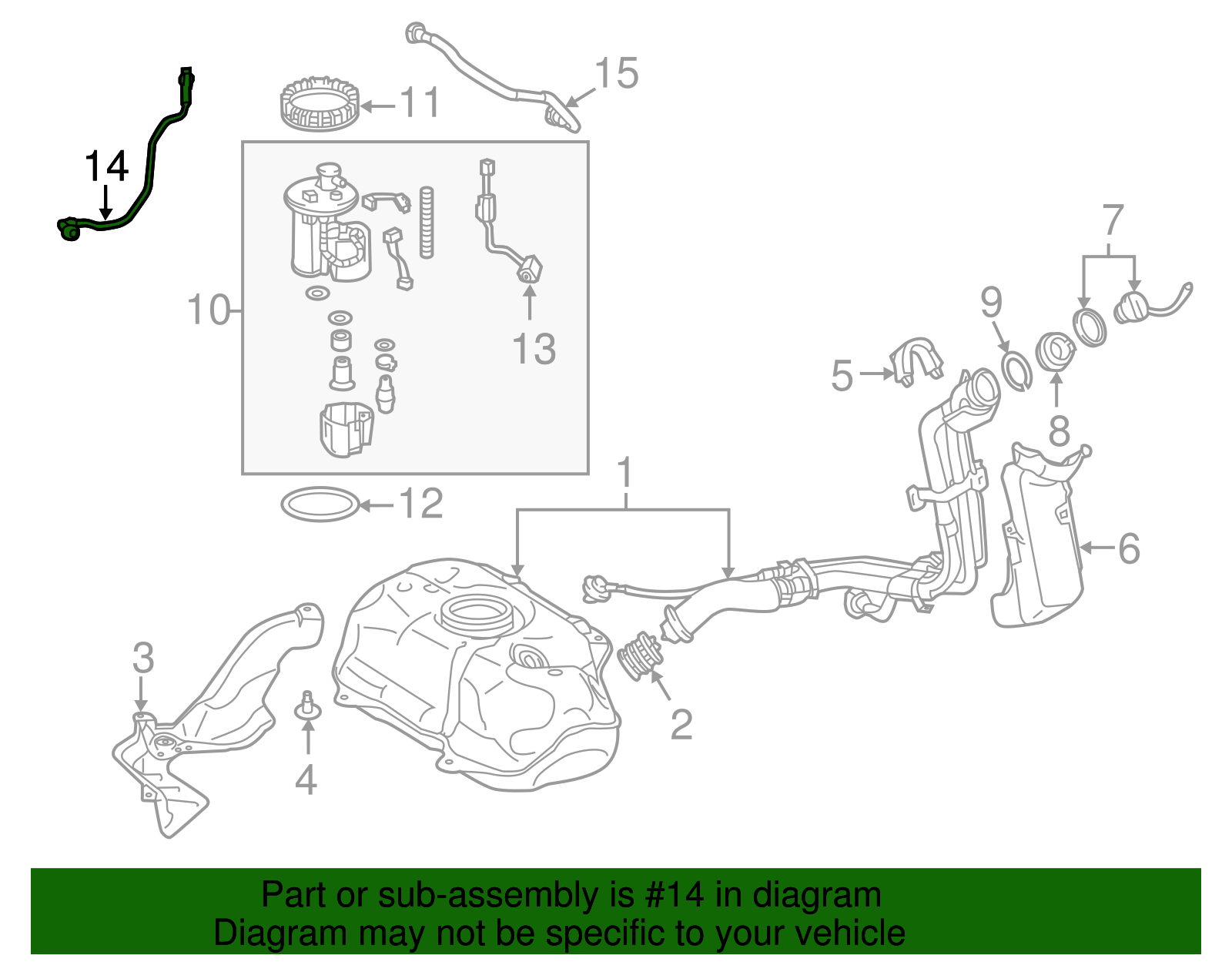 Genuine Toyota Tube part# 77209-52200 for 2012-2019 Toyota Prius C ...