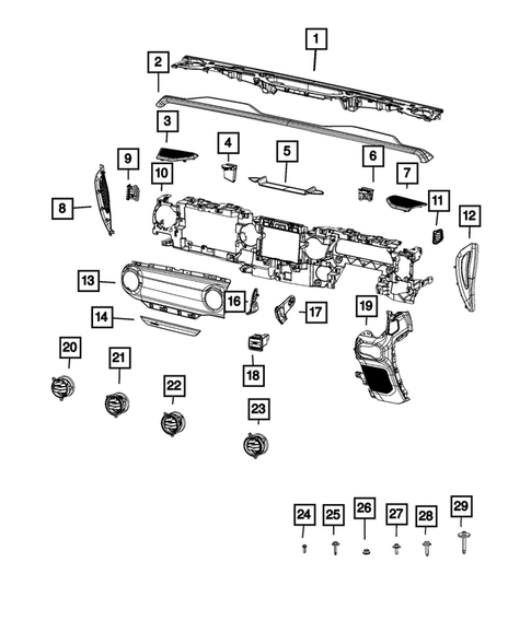 Instrument Panel for 2019 Jeep Wrangler | Mopar eStore