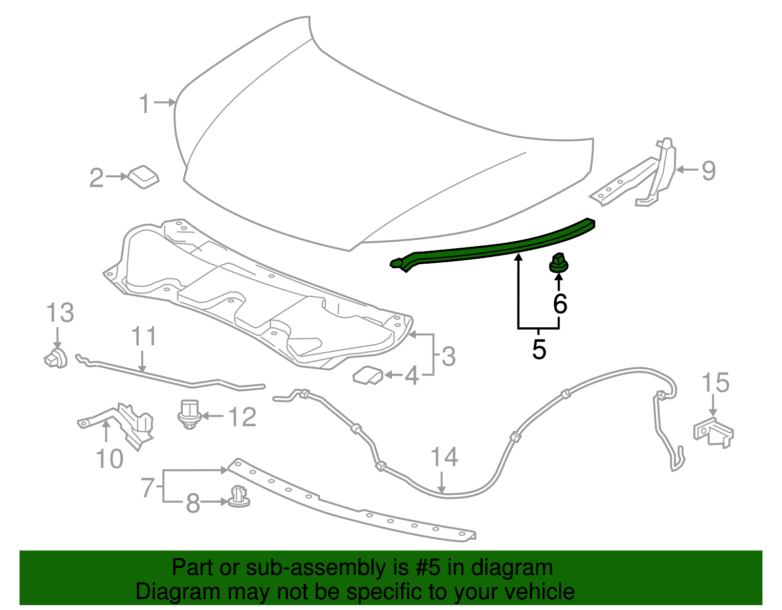 74146-T0A-A00 - High-Quality Hood Seal for 2012-2016 Honda CR-V ...