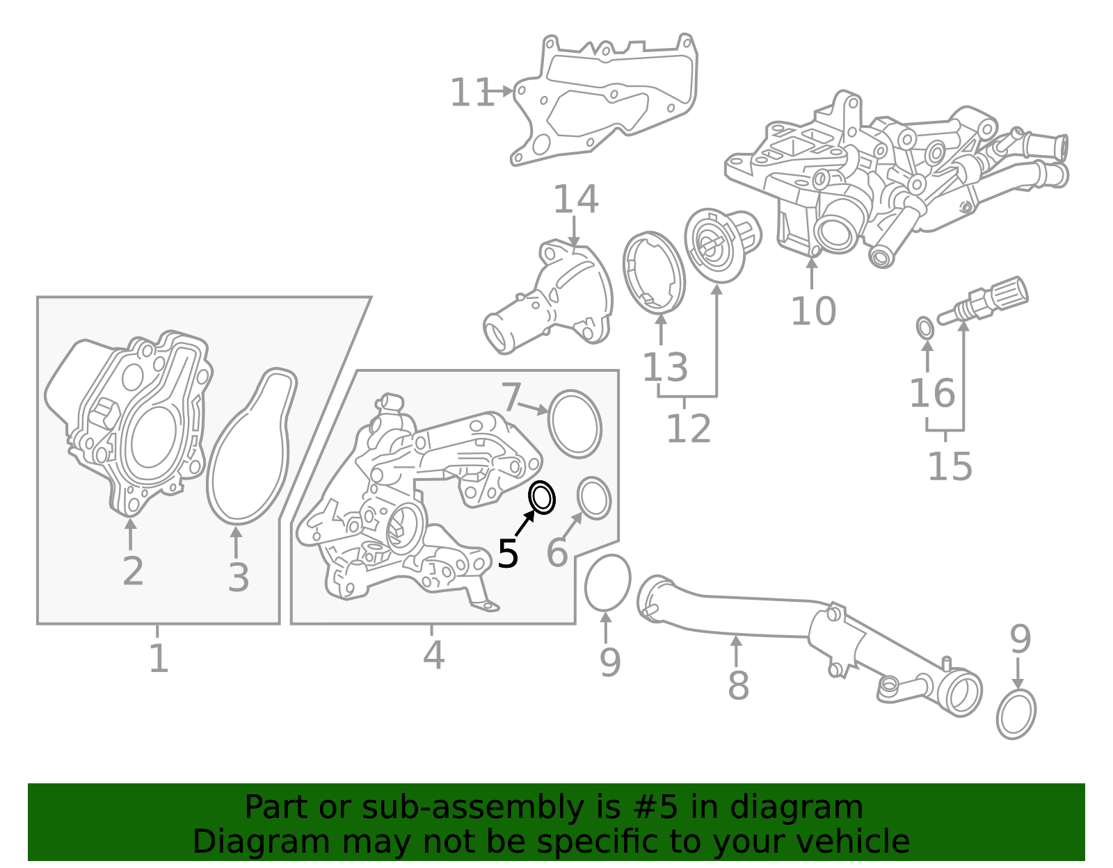 91303-5K0-A01 - Water Manifold O-Ring 2014-2022 Honda | Honda Parts Online