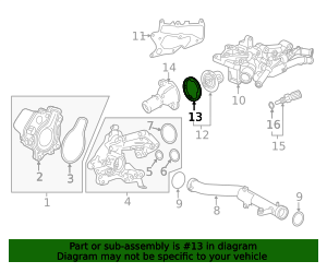 19305-5K0-A00 - Thermostat Rubber Seal 2014-2024 Honda | Honda Parts Online