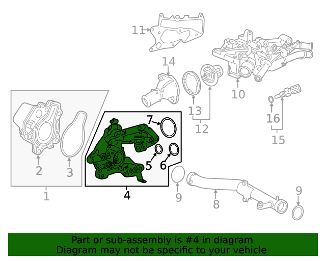 2014-2020 Honda Passage, Water 19410-5K0-A00 | OEM Parts Online