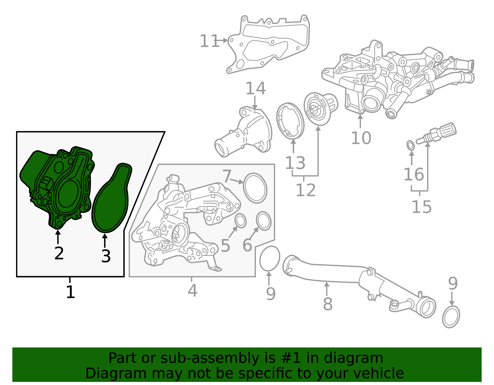 19200-6C1-305 - Water Pump Assembly 2018-2022 Honda | Honda Parts Online