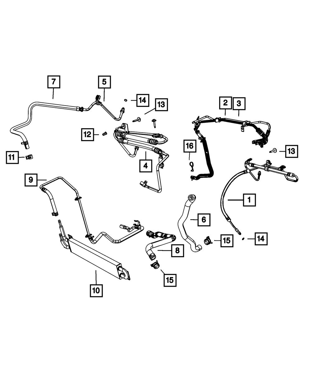 2011-2015 Mopar Power Steering Cooler 68069651AC | My Mopar Parts