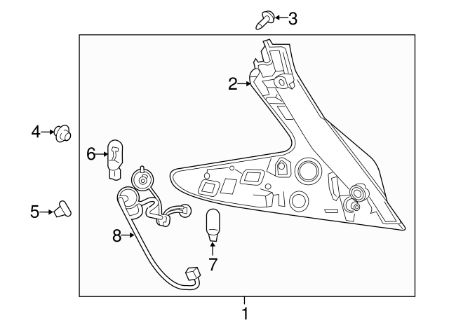 26261-89962 - Signal Lamp Bulb 2003-2024 Nissan | Nissan Parts ...