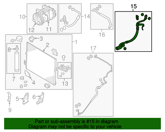92480-1MA0D - Suction Hose 2011-2019 Infiniti | AutoNationParts.com