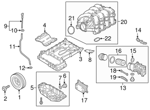 23127-3F301 - Engine Harmonic Balancer Bolt 2009-2022 Hyundai ...
