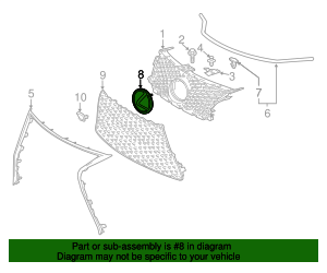 2013-2020 Lexus Grille Emblem 90975-02125 | OEM Parts Online