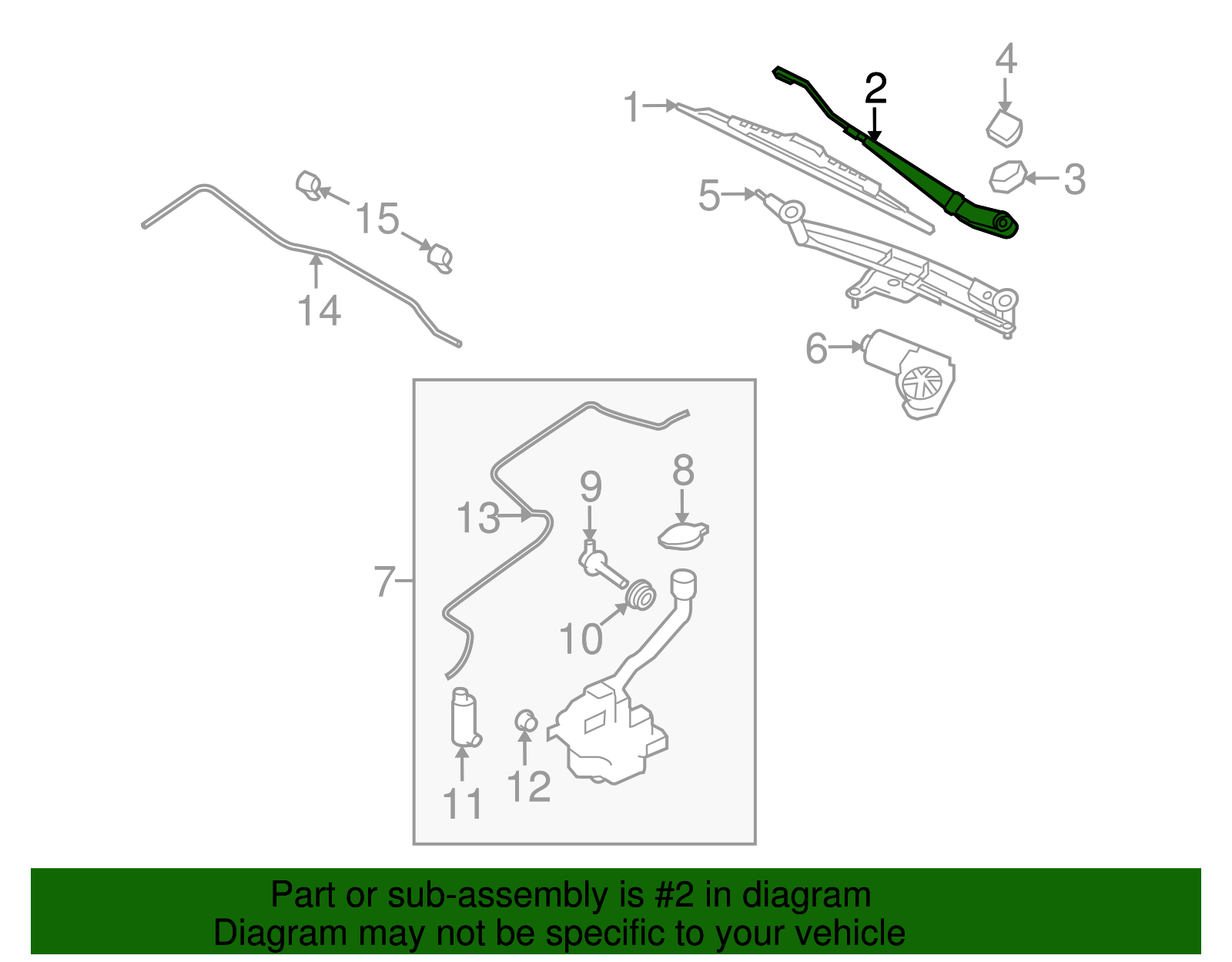 AA5Z-17527-A - High-Quality Wiper Arm for 2009-2019 Ford | AutoNation Parts