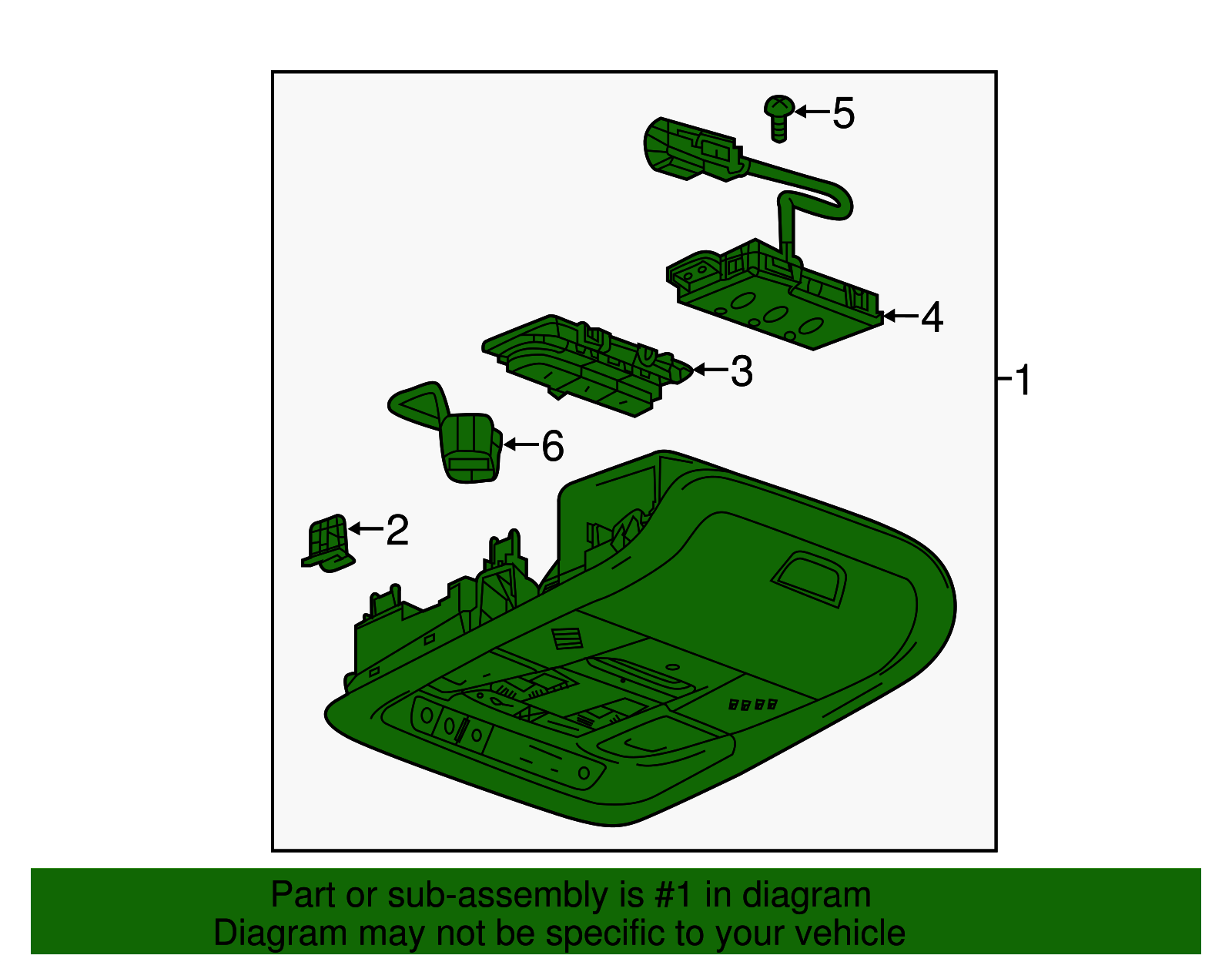 2018-2025 GM Overhead Console 85550972 GM | GMPartsDirect.com